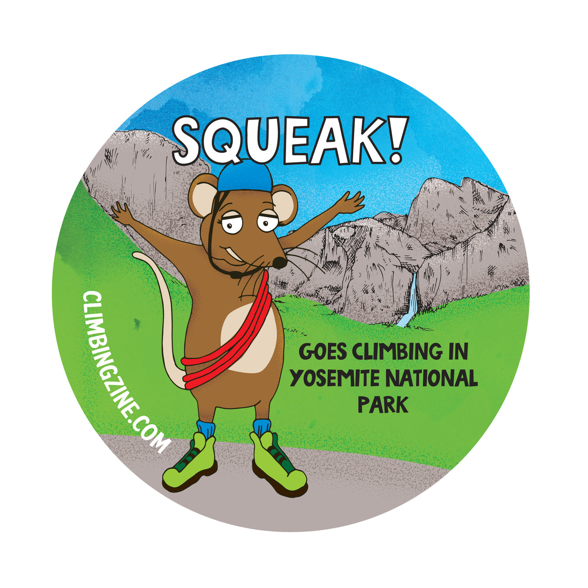 Squeak sticker – The Climbing Zine